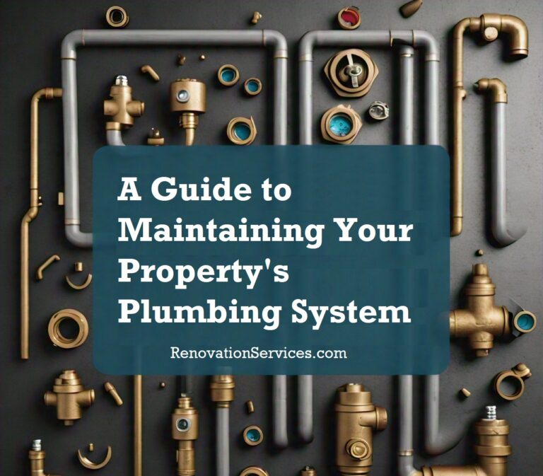 A Guide to Maintaining Your Property's Plumbing System